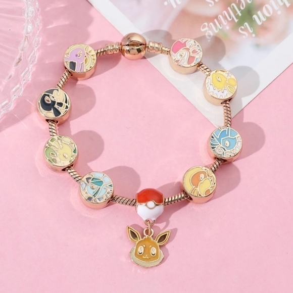 Pokemon | Jewelry | Pokmon Eevee Evolution Collector Charm Bracelet ...